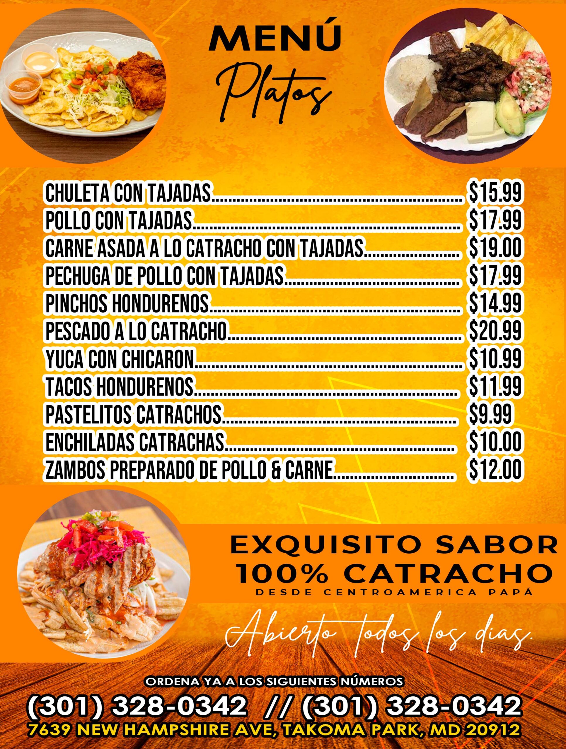 Menú - Baleadas Express