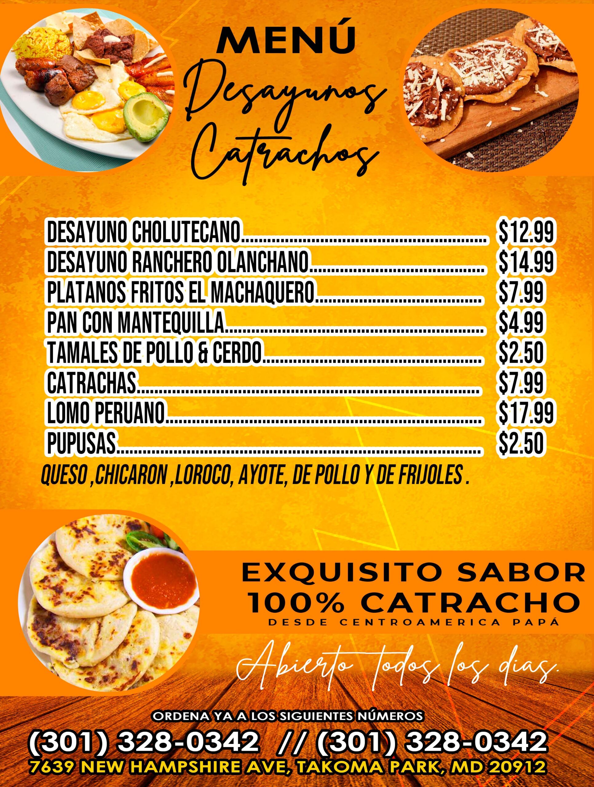 Menú - Baleadas Express