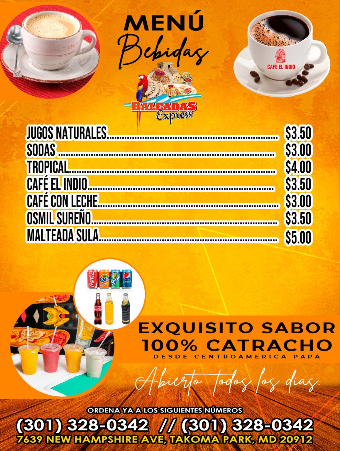 Menú - Baleadas Express